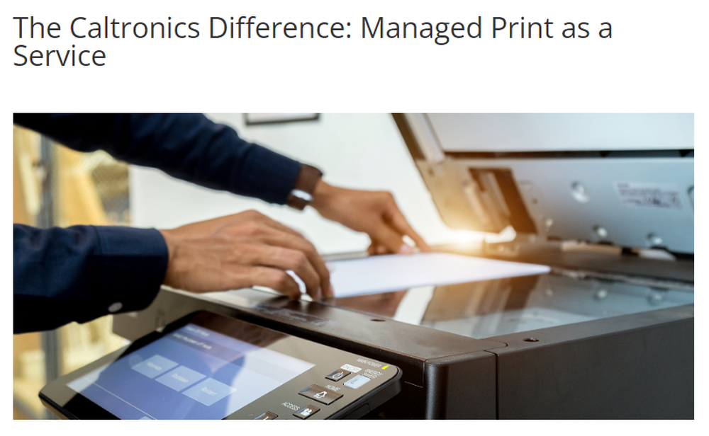 Caltronics Managed Print Services Reviews in 2025